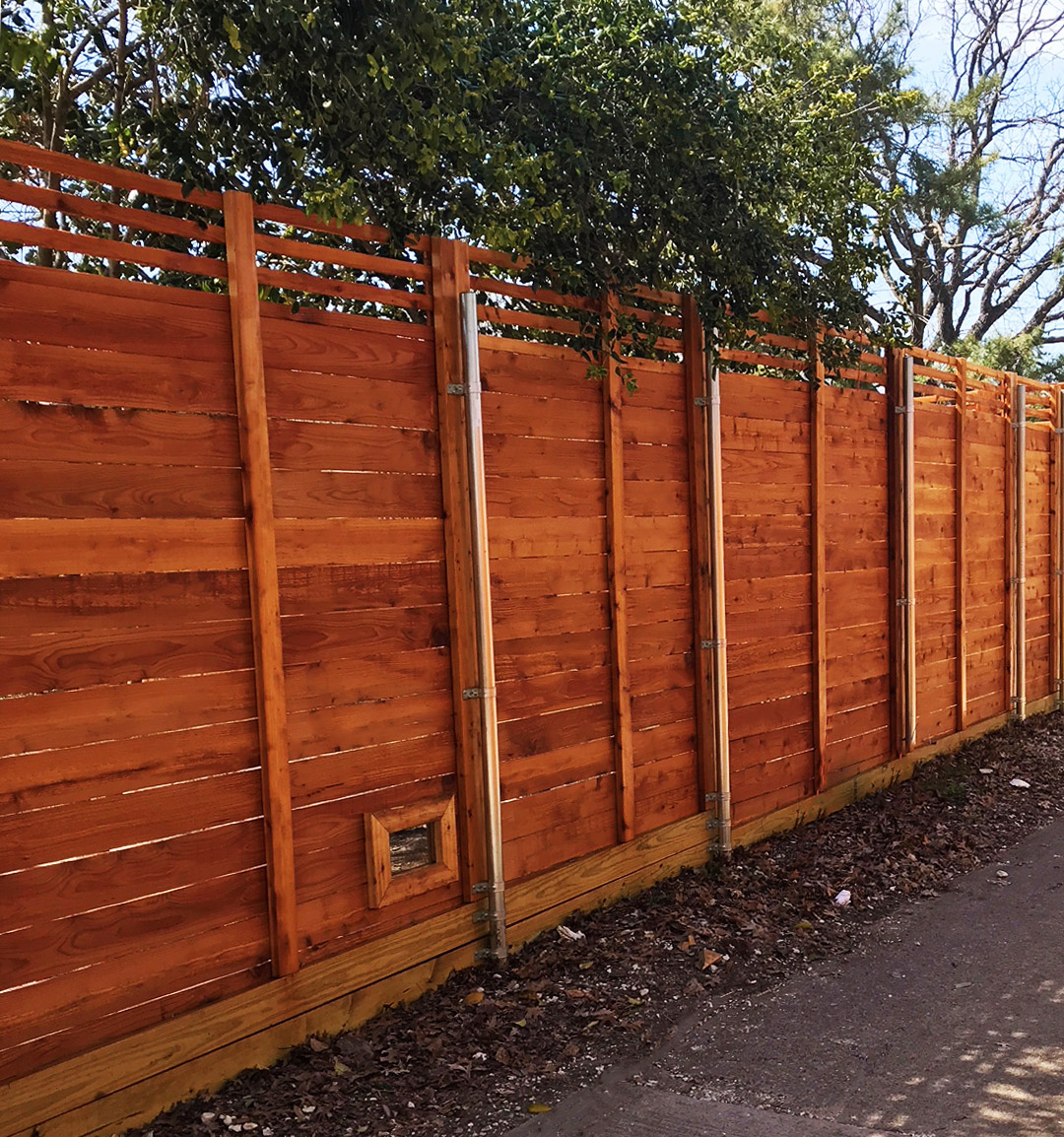 Horizontal Wood Fences A Better Fence Company Horizontal Fences